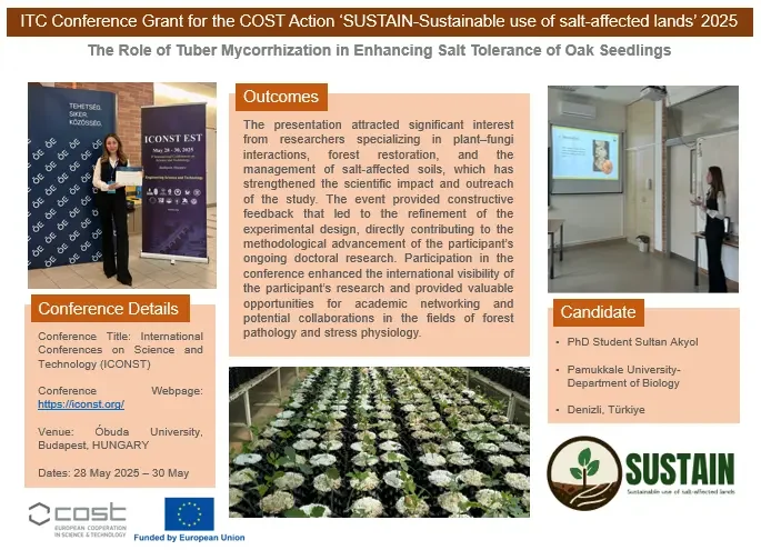 COST Action ‘SUSTAIN’ Supports Young Researcher’s Participation in ...