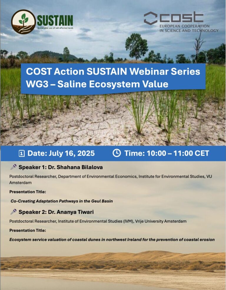 WG3 Webinar Recap – Ecosystem Value - Sustain